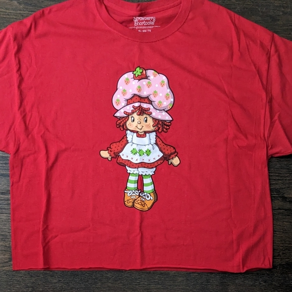 Strawberry Shortcake | Tops | New Strawberry Shortcake Cropped Short ...